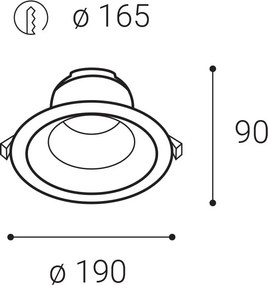 LED2 2236251 LED2 Zápustné venkovní svítidlo ALFA II 19 18-25W 3CCT 3000K/3500K/4000K UGR bílá - LED2 Lighting