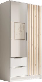 ADRK Furniture Skříň Neri 100 se zrcadly W-NER-100-W