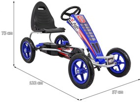 Šlapací čtyřkolka Go-Kart F8 modrá