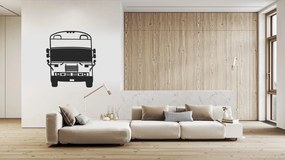 Obytný Bus - kovový obraz na zeď Velikost: 200cm, Barva: Black