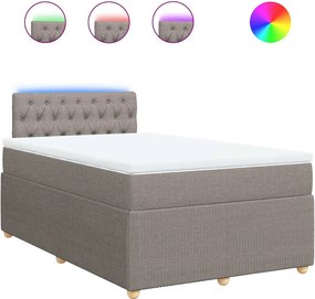 Box spring postel s matrací taupe 120x190 cm textil 3289706