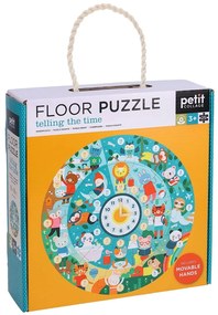 Petit Collage Podlahové puzzle Ilustrované učební hodiny
