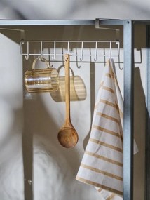Sinsay - Závěsný kuchyňský organizér s háčky - bílá