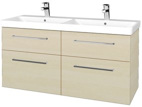 Dřevojas Koupelnová skříň Q MAX SZZ4 120 Varianta: N01 Bílá lesk / Úchytka T02 / IND Individual