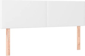 Box spring postel s matrací bílá 140x200 cm umělá kůže 3141006