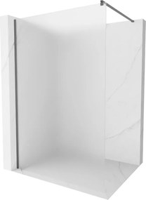 Mexen Kioto, sprchová zástěna Walk-In 110 x 200 cm, 8mm sklo námraza, grafitový profil, 800-110-101-95-30