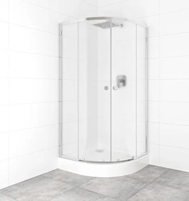Set sprchového koutu a vaničky, čtvrtkruh 90x90 cm Multi Basic SIKOBKMUS90CRCH