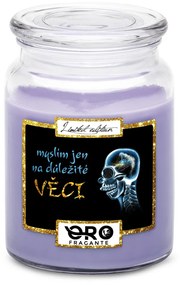 Svíčka Důležité věci (Vůně svíčky: Levandule)