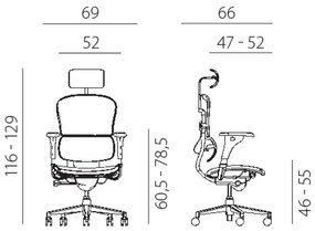 Antares Kancelářská židle Ergohuman