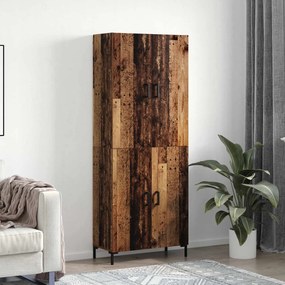 Vysoký bufet Staré dřevo 69,5 x 34 x 180 cm Kompozitní dřevo 3394539