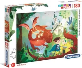 Clementoni PUZZLE Drak a rytíř / 180 dílků / od 7 let