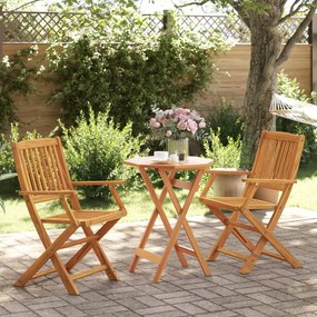 3dílný skládací bistro set masivní akáciové dřevo 3295250