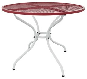 Unikov Zahradní stůl Tako 90 kulatý Barva nátěru: Bílá - RAL 9016 - Červená - RAL 3031