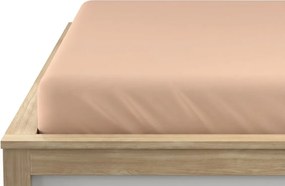 Jersey prostěradlo světle meruňkové 90 x 200 cm