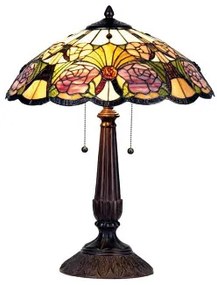 Stolní lampa Tiffany FLOWERS Clayre &amp; Eef 5LL-5546
