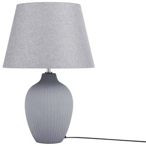 Šedá stolní lampa FERGUS Beliani
