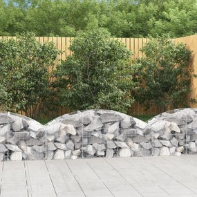 Klenutý gabionový koš 150 x 50 x 40/60 cm pozinkované železo 153452