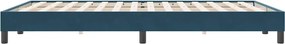 Postel Box Spring bez matrace tmavě modrá 160x220 cm samet 3315883