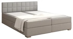 Postel boxspring FERATA KOMFORT 180x200 světle šedá