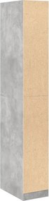 Šatní skříň betonově šedá 30 x 50 x 200 cm kompozitní dřevo 3307777