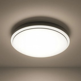 Stropní svítidlo Liria, 1x bílé plastové stínítko, (fi 26cm), b