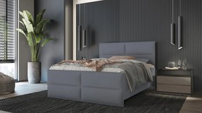 SFAB Kontinentální čalouněná postel PIZA (160x200 cm) Barva látky: Hnědá (Element 25)