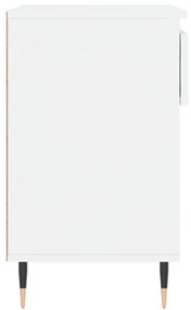 Botník bílý s vysokým leskem 70x36x60 cm kompozitní dřevo - Default Title