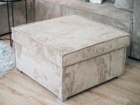 Taburet SMART COSARO XL s úložným prostorem 71x71 cm, terakotový