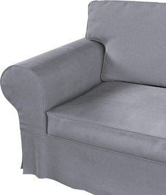 Potah na pohovku IKEA Ektorp 2-místná s lenoškou barva šedá látka lesklé, sametová