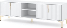 TV stolek Flinn 165 cm bílý/zlatý
