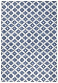 NORTHRUGS - Hanse Home koberce Kusový koberec Twin-Wendeteppiche 103128 blau creme – na ven i na doma - 80x150 cm