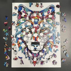 Dřevěné puzzle - Kruzzel puzzle 24552