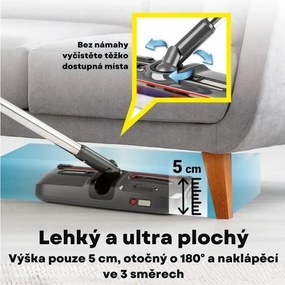 CleanMaxx Akumulátorový zametač s LED osvětlením 16662