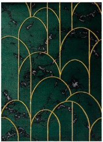 Dywany Łuszczów, Kusový koberec Emerald 1016 green and gold, 140x190, zelená, kancelář