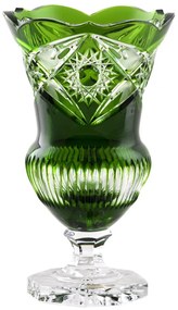 Váza  Nordika, barva zelená, výška 255 mm