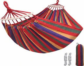 Houpací síť ZENVIO COMFORT 200x80 cm, červená + taška zdarma