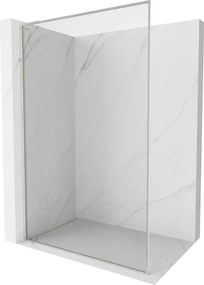 Mexen, Mexen Kioto-F L sprchová stěna s rámem 110 x 202 cm, průhledná 8 mm, matný nikl - 800-110-174-97-00