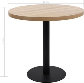 Bistro stolek světle hnědý 80 cm MDF 286424