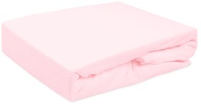 FROTÉ PROSTĚRADLO 006 90X200 CM SVĚTLERŮŽOVÉ