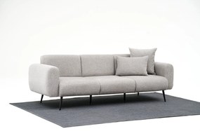 Hanah Home Třímístná pohovka SIDE světle šedá