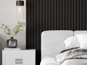 Mexen Lam-B, akustické stěnové lamely 275 × 30 cm, HDF deska 4 mm, technická dýha, eben černý, S100-275307-3015-023