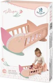 DeCuevas 55174 Dřevěná kolébka pro panenky Tulipe 2025