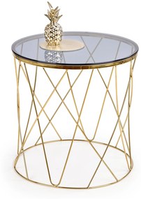 HALMAR Konferenční stolek Selena 55x55cm - Zlatá