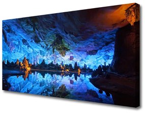 Obraz na plátně Jeskyně Světlo Ledovec 100x50 cm