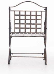 Kovová židle Lotta s područkami - Bronzová