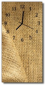 Skleněné hodiny vertikální Béžová plátno