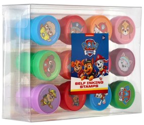 Lowlands Razítka samobarvící 12ks plast Paw Patrol/Tlapková patrola v blistru 12x9cm 10ks v boxu