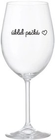 ÚKLID POČKÁ - čirá sklenice na víno 350 ml
