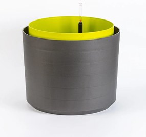 Samozavlažovací velkoobjemová nádoba Berberis 55 cm antracit+zelená