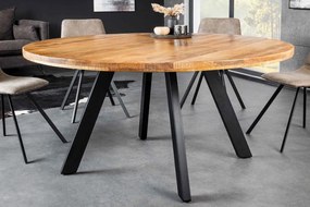 Kulatý jídelní stůl Thunder 140 cm mango